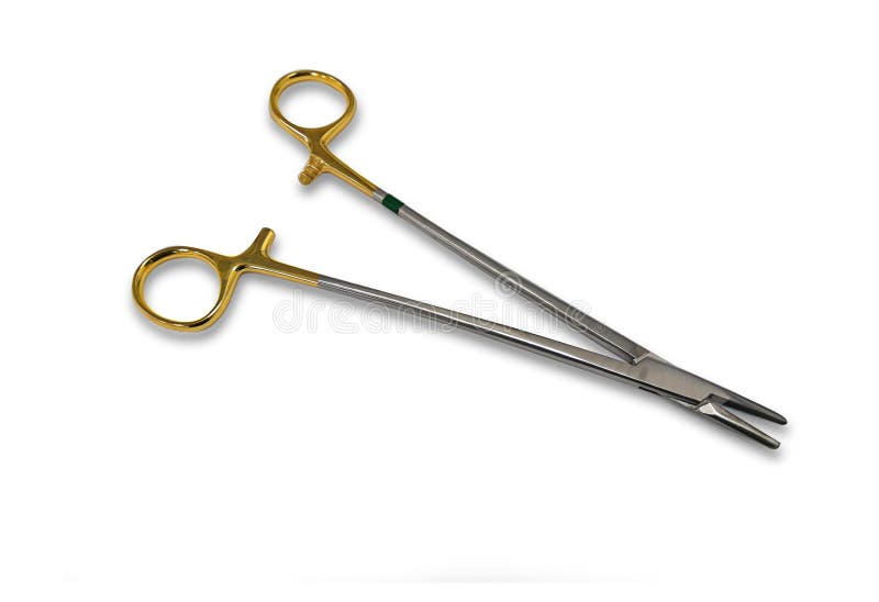 Micro Needle Holder stock image. Image of hand, instrument - 142158149