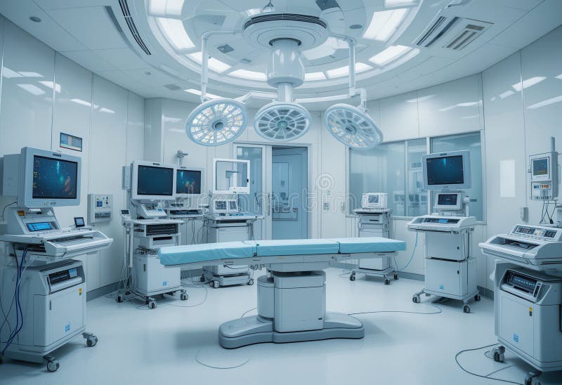 Surgical Operating Room Equipped with Advanced Medical Technology and ...