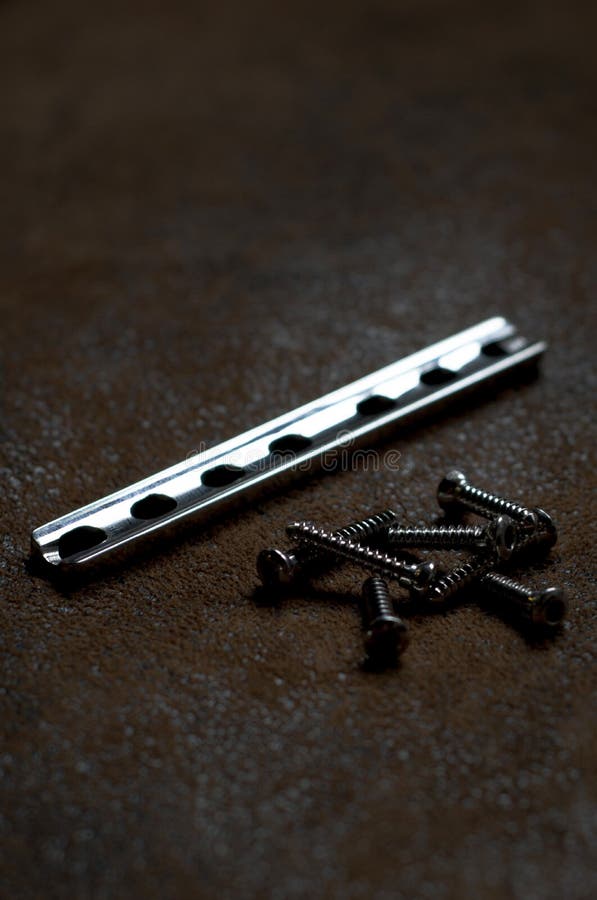 Surgical Plate for Bone Fracture Stock Image - Image of operation ...