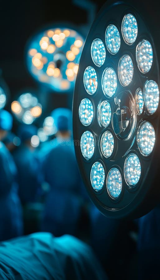 Surgical Precision Operating Room Scene with Surgical Team and Patient ...