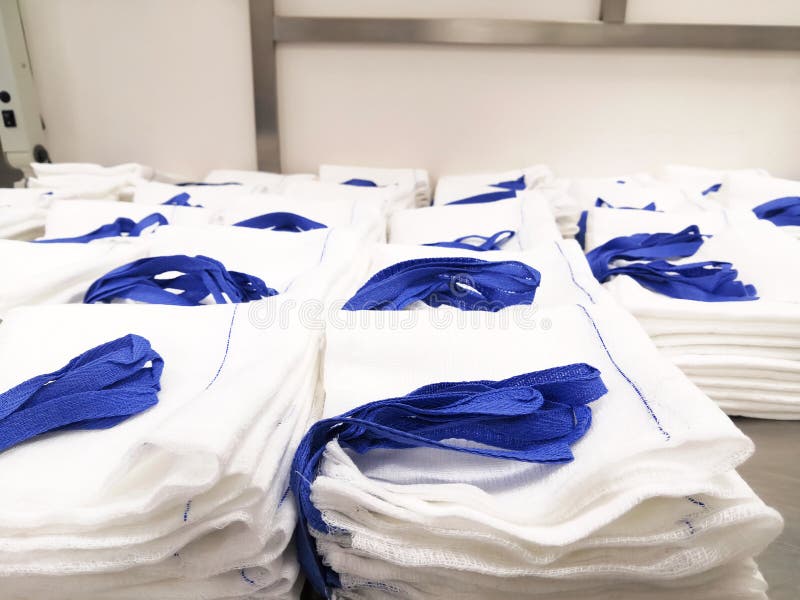 Surgical Raytec Sponges Folded Stock Image - Image of dressing, clean ...