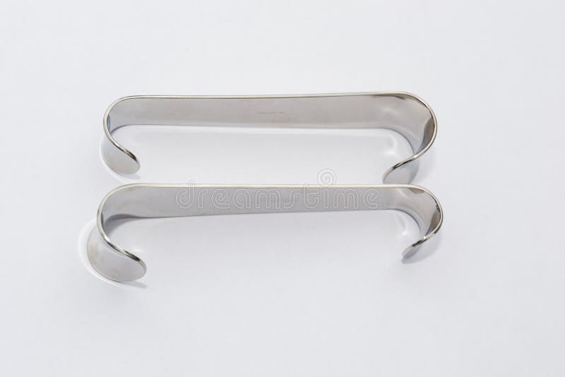 Surgical Retractor, KILNER CHEEK RETRACTOR DOUBLE ENDED Stock Image ...