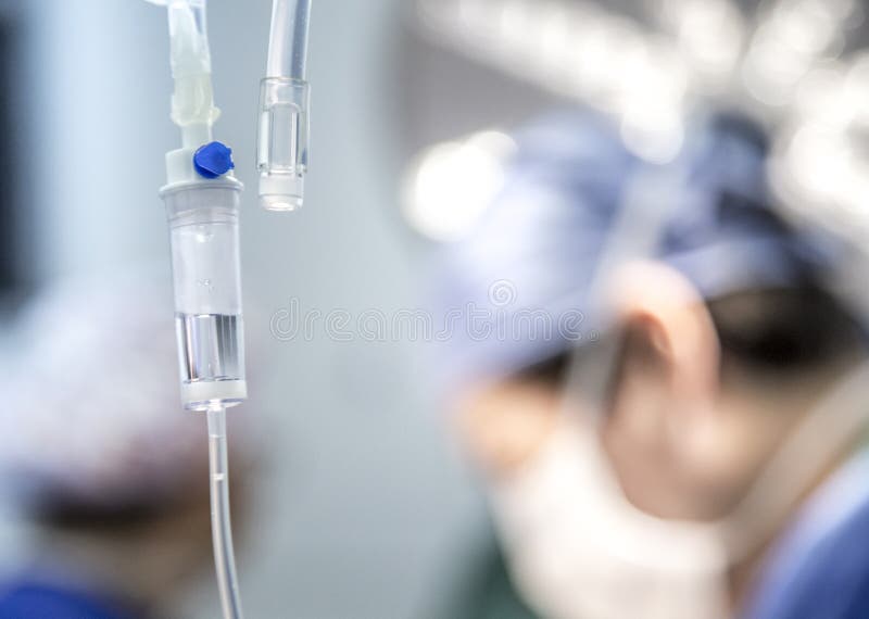 Surgical Saline Solution Medical Stock Photo - Image of injecting ...