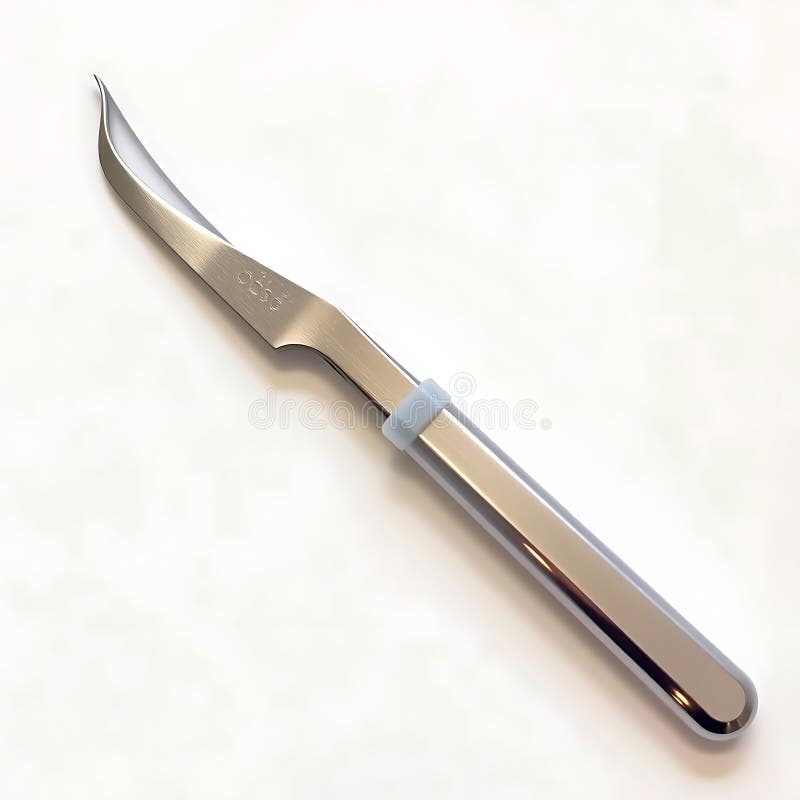 A Surgical Scalpel with a Shiny Metallic Blade and a Plastic Handle on ...