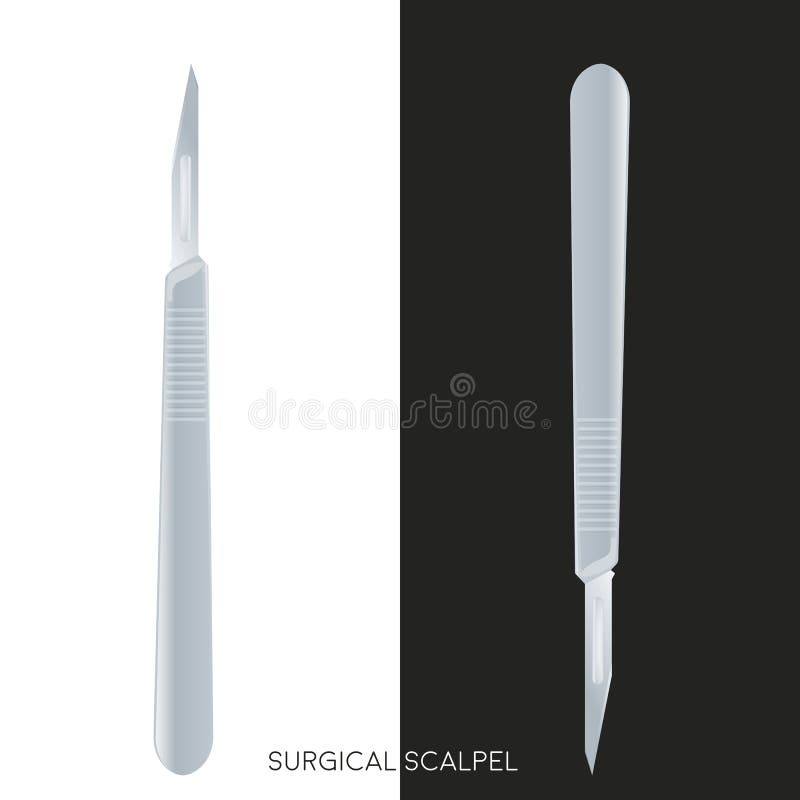 Surgical scalpel . stock vector. Illustration of logo - 73297200