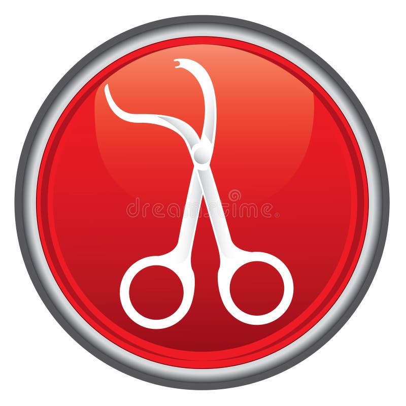 Surgical Scissors. Vector Illustration Decorative Design Stock Vector ...