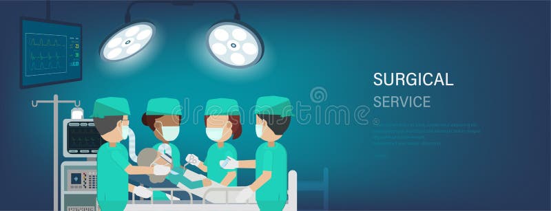 Surgical service banner stock vector. Illustration of lamp - 192249604