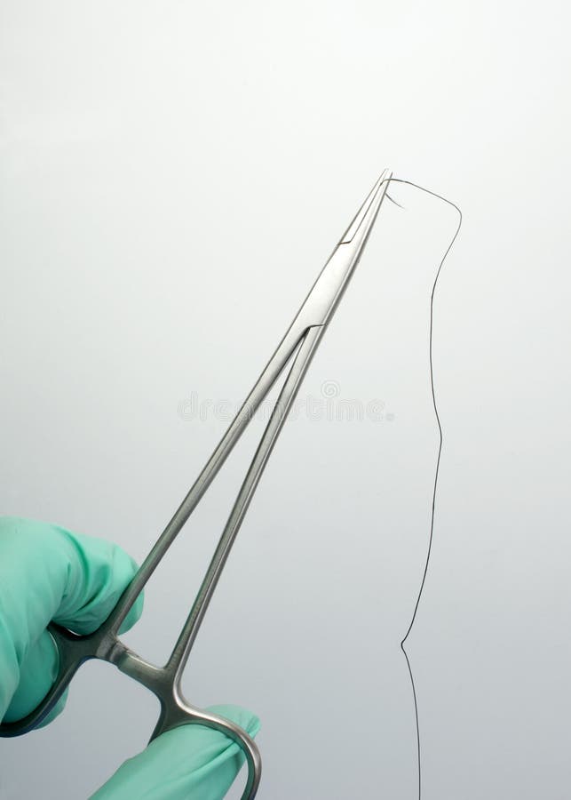 Surgical Suture stock photo. Image of forceps, hospital - 45967106