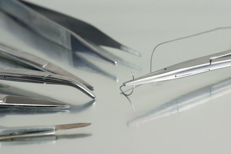 Surgical Suture stock photo. Image of instrument, technician - 45932806
