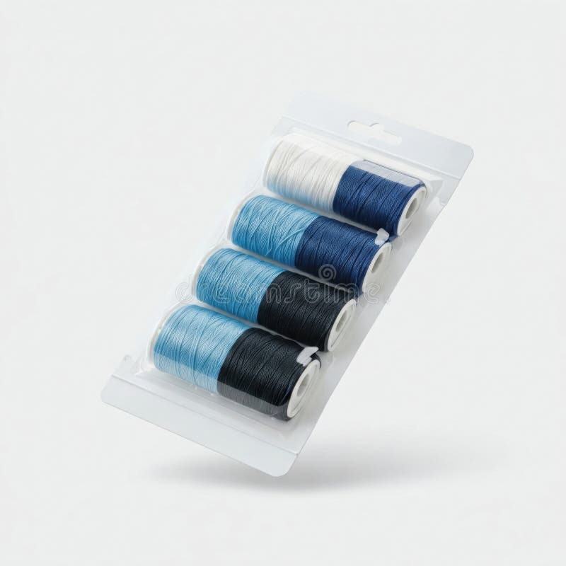 Surgical Suture Thread Pack Stock Photo - Illustration of blue, purple ...