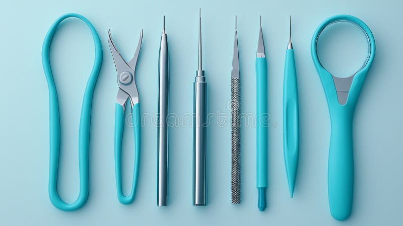 Surgical Tools are Meticulously Arranged on Sterile Surface Emphasizing ...