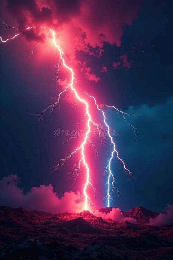 Surging Electric Currents, Bolts of Color Explode , Shock, Electric ...