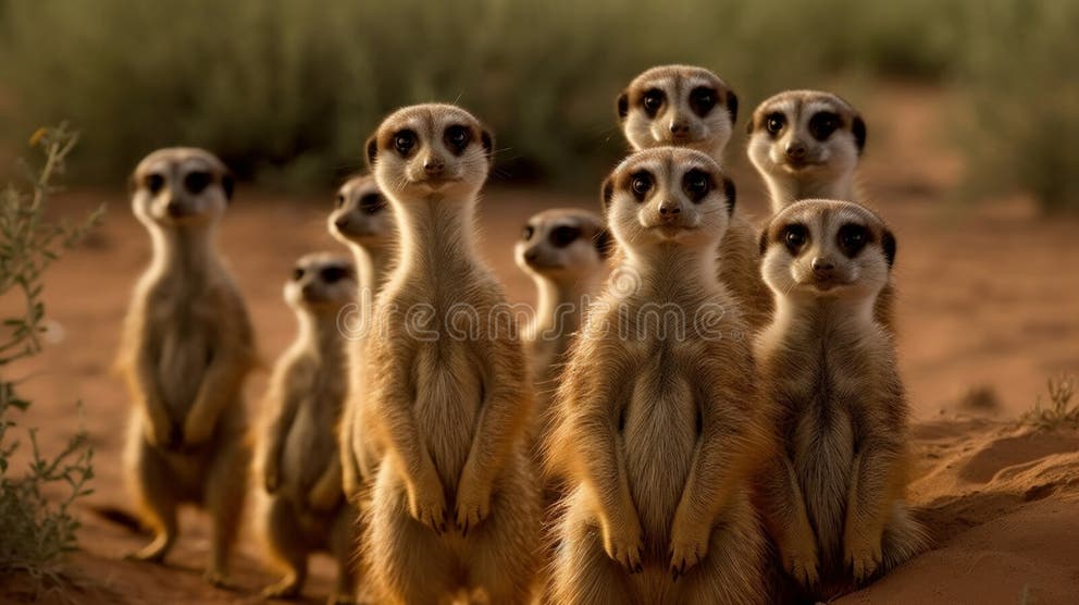Suricate Family Stock Illustrations – 587 Suricate Family Stock ...
