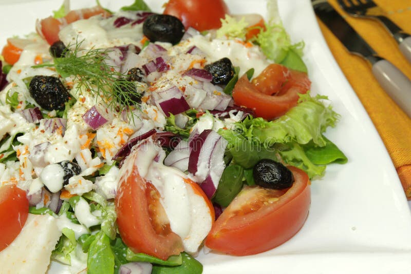 Surimi salad stock photo. Image of lunch, edible, japanese - 45408334