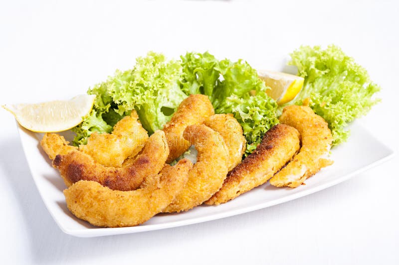 Surimi shrimp stock photo. Image of fried, asian, appetizer - 58936952
