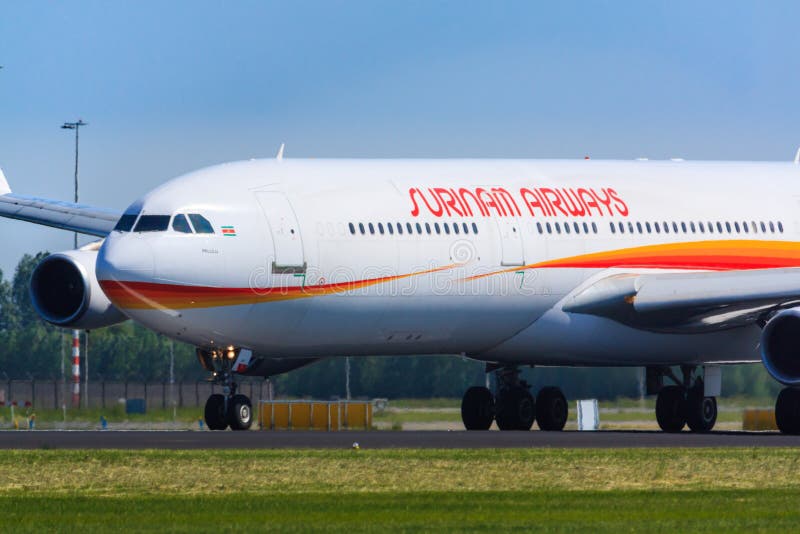 Surinam Airways Jet on Takeoff Editorial Stock Image - Image of ...