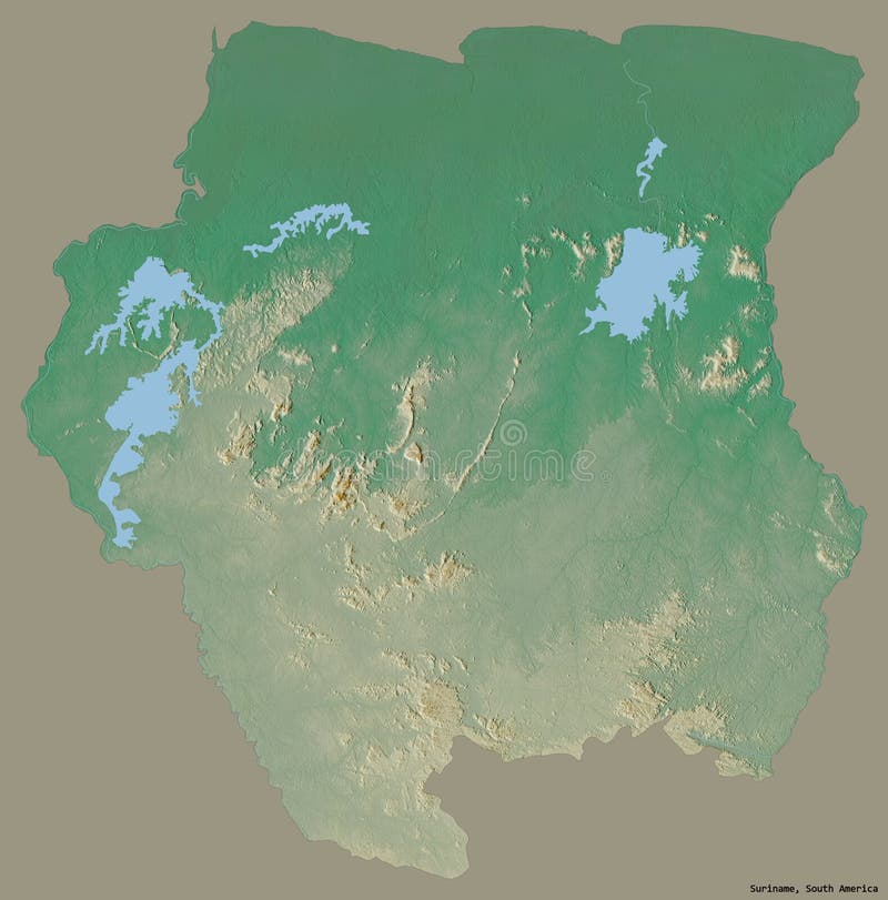 Map of Suriname. Solid Black Map Vector Illustration Stock Vector ...