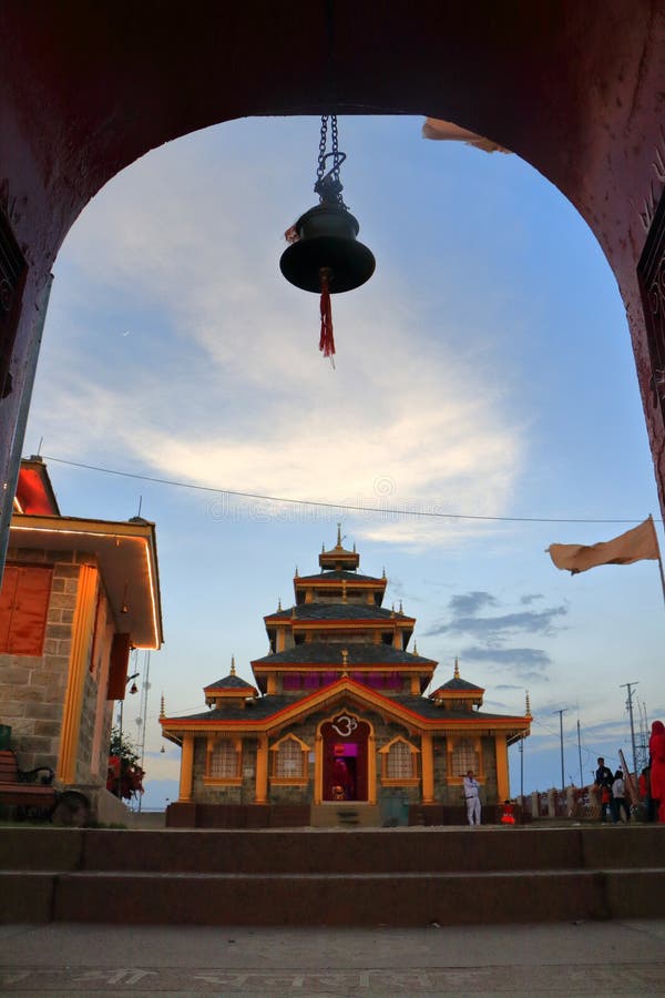 Surkanda Devi, a Hindu Temple Near Kanatal, Uttarakhand, India Stock ...