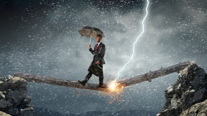 Surmonter des difficultés image stock. Image du caucasien - 42094473