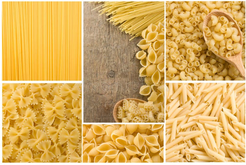 Na Workowym Burlap Surowy Makaron Obraz Stock - Obraz złożonej z łyżka ...