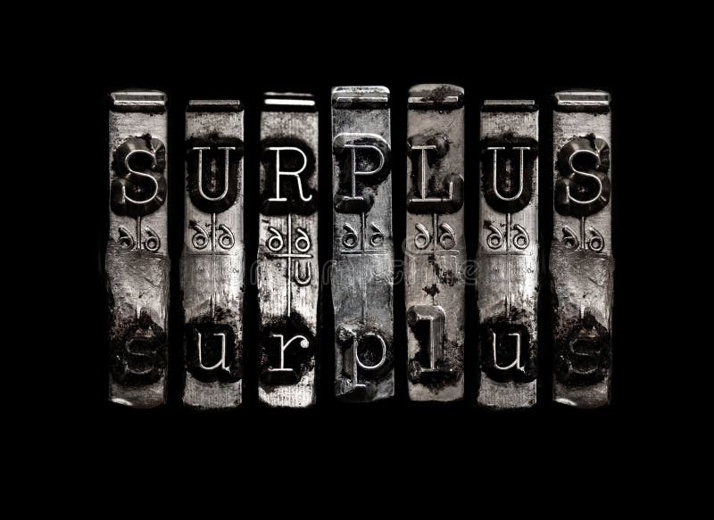 Surplus stock image. Image of banking, letters, financial - 52633975