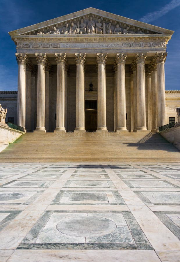 The Surpreme Court Building, in Washington, DC. Stock Image - Image of ...