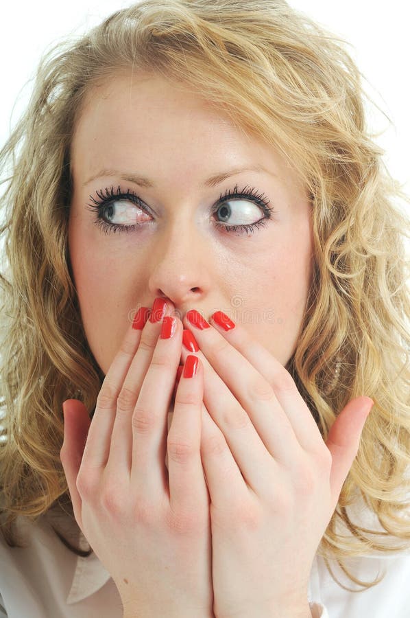 Surprise stock photo. Image of lady, happiness, cute, girl - 8939250