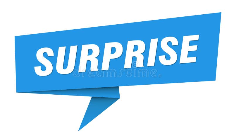 Surprise Banner. Surprise Speech Bubble, Label, Sticker, Sign Template ...