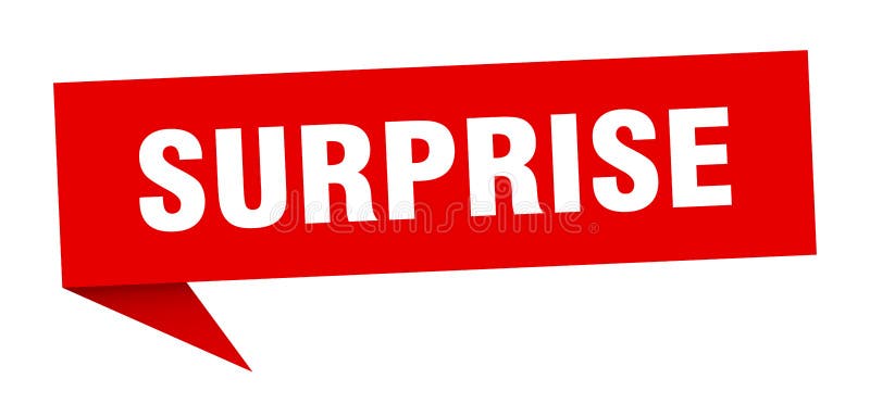 Surprise Banner. Surprise Speech Bubble Stock Vector - Illustration of ...