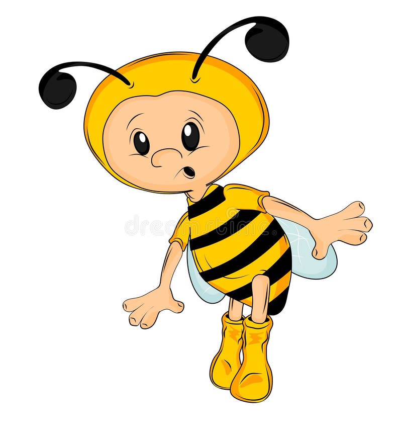 Surprise bee stock illustration. Illustration of face - 271097189