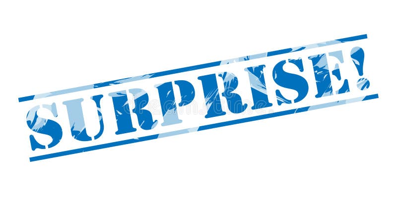 Surprise blue stamp stock illustration. Illustration of watermark ...