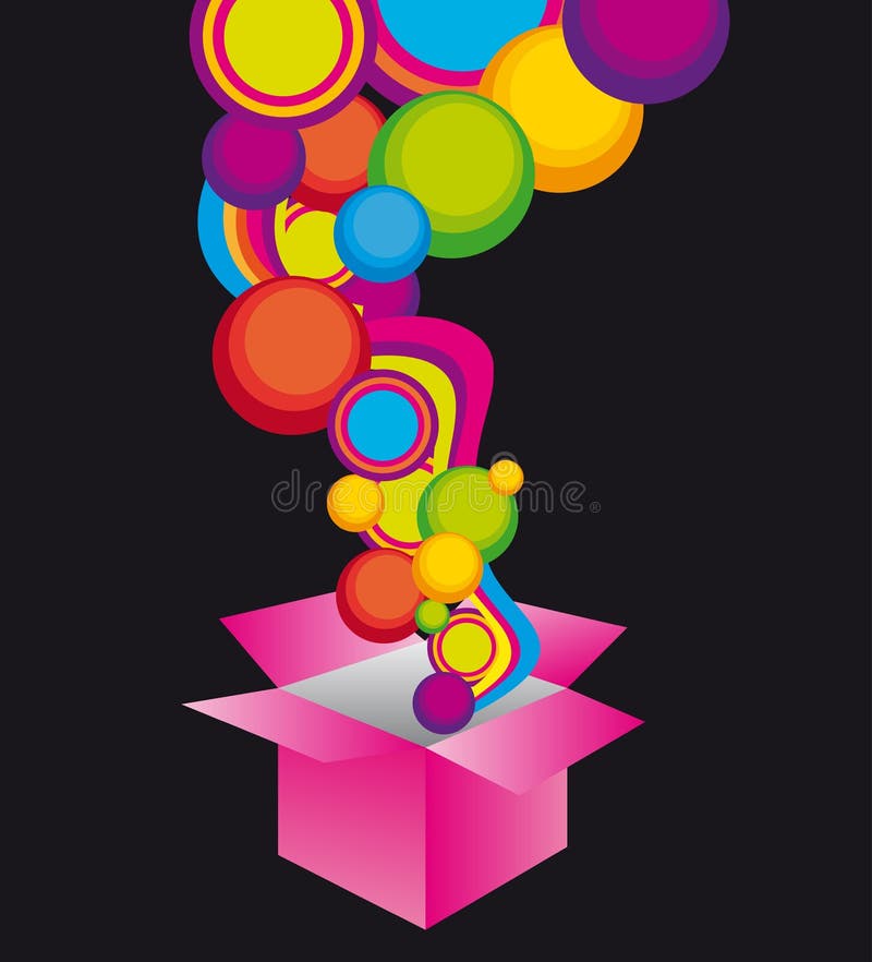 Open Gift Box Isolated on White Background Stock Image - Image of ...