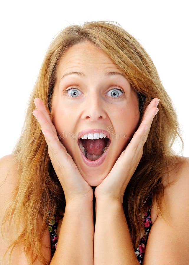 Surprise face stock image. Image of beautiful, isolated - 22775435