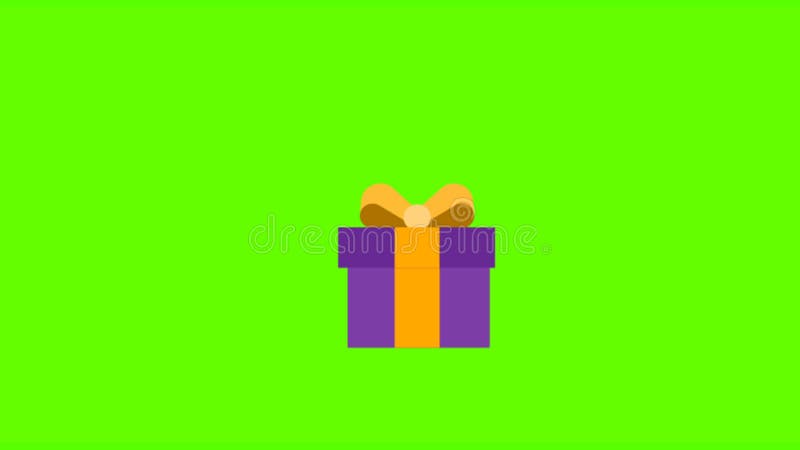 Surprise Gift Box Opening Animation on Green Screen Background 4K Stock ...