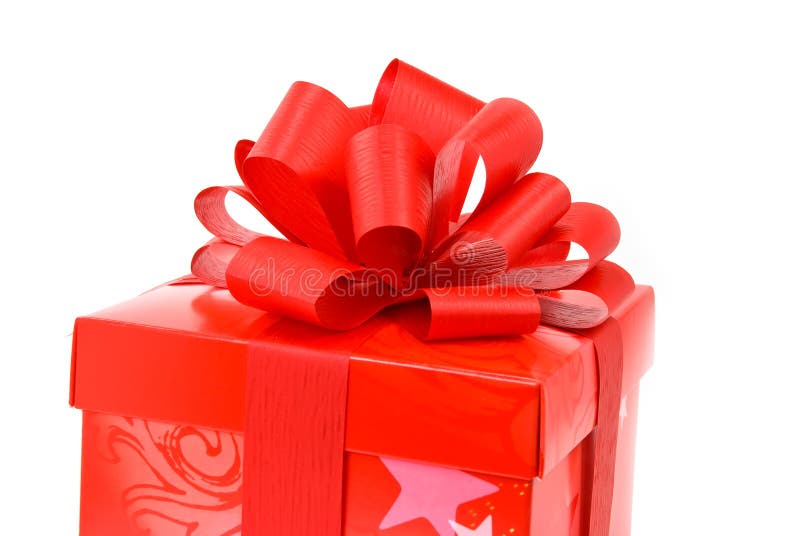 Red and White Polka Dot Theme Gift Box Present with Heart Shape Gift ...