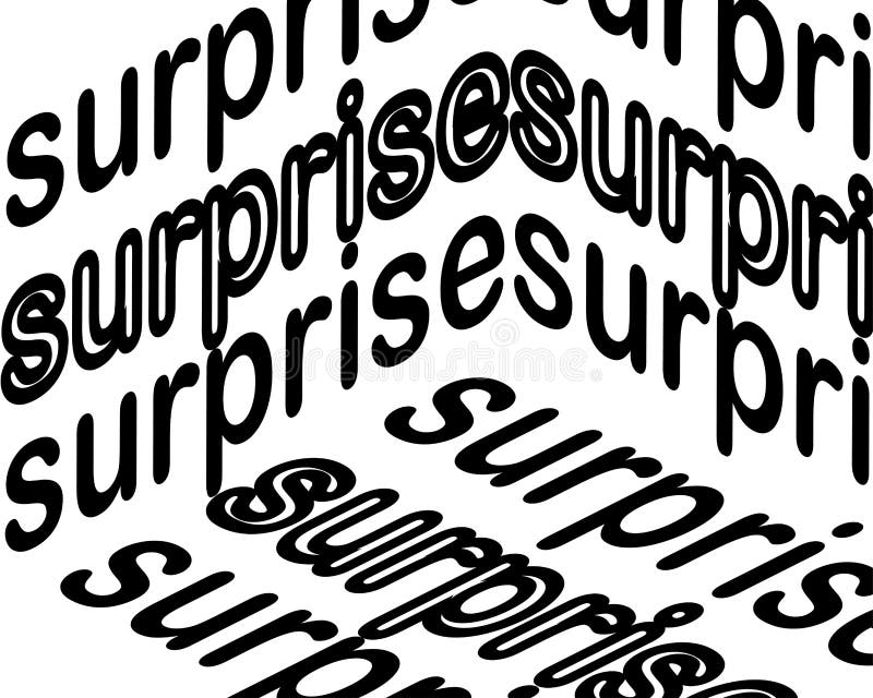 Surprise Inscription. Surprise Calligraphy Hand Stock Vector ...