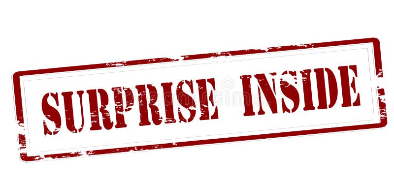 Surprise inside stock illustration. Illustration of symbol - 108514020