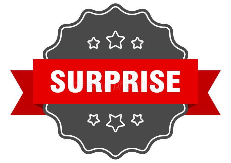 Surprise Label. Surprise Isolated Seal. Sticker. Sign Stock Vector ...
