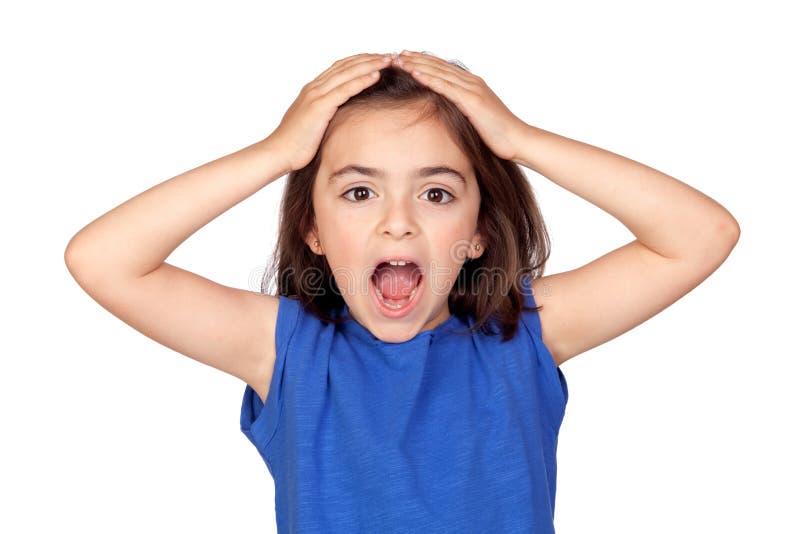 Girl looking angry stock image. Image of childhood, disagree - 2927767