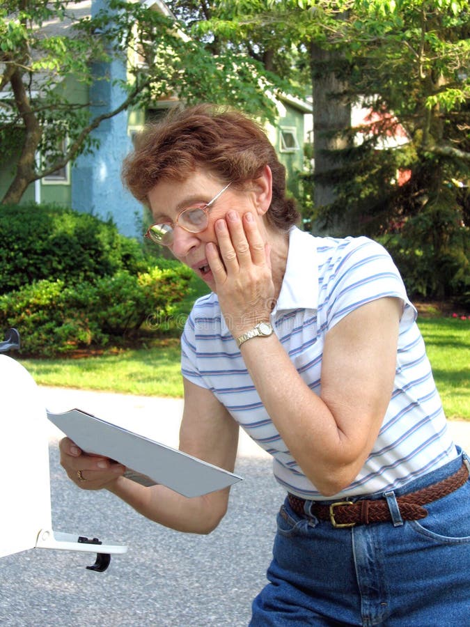 Surprise in the Mail stock photo. Image of happy, mail - 158796