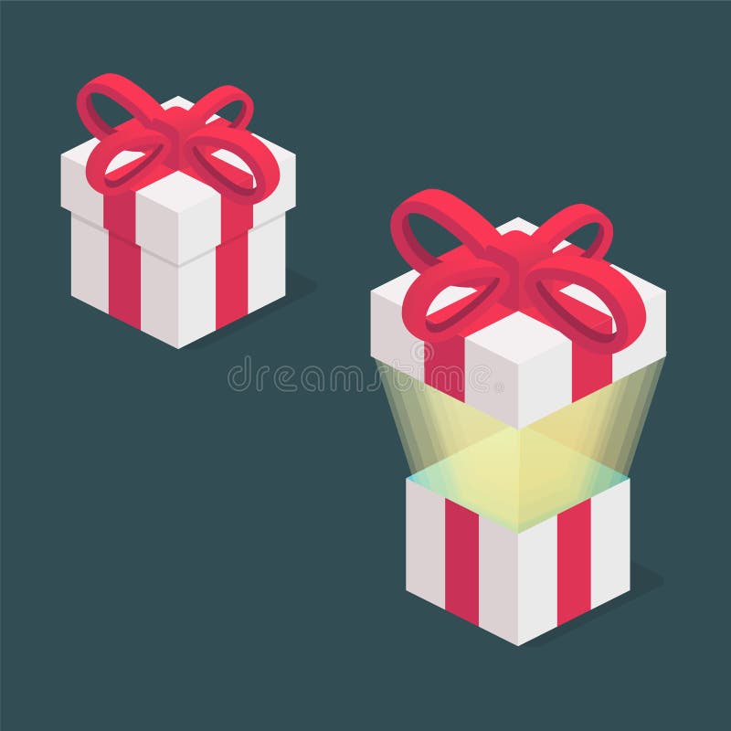 Surprise Open Closed Gift Box Present Stock Illustrations – 900 ...