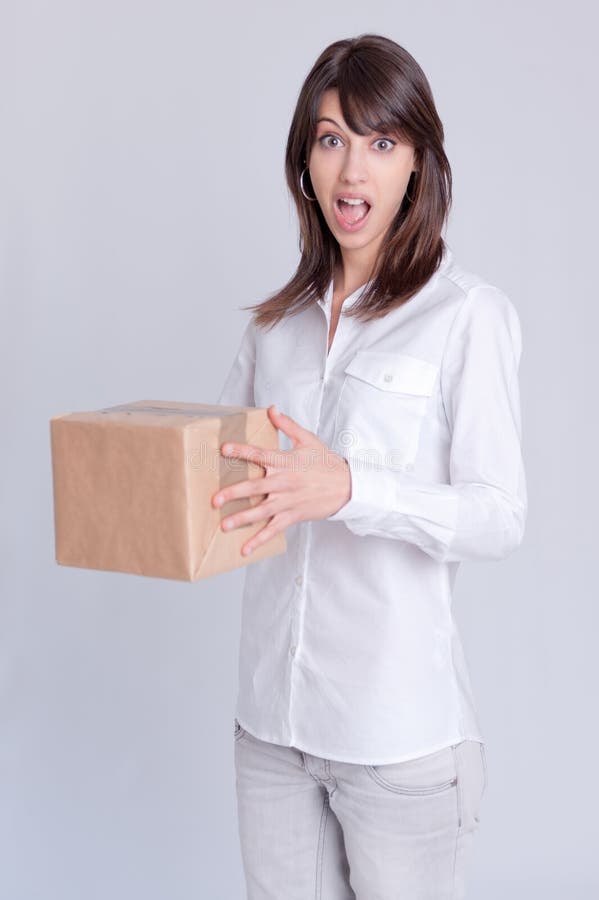 Surprise package stock image. Image of surprise, jeans - 50981063