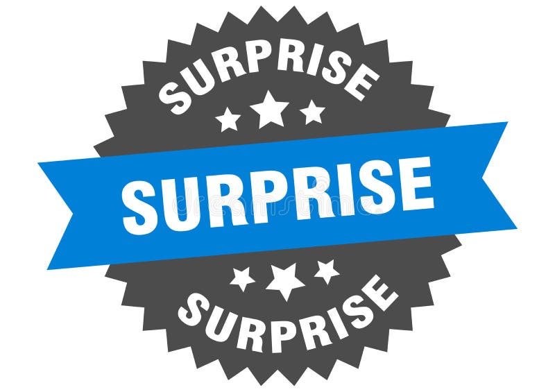 Surprise Sign with Colorful Confetti Stock Vector - Illustration of ...
