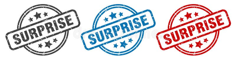 Surprise Stamp. Surprise Label. Round Grunge Sign Stock Vector ...