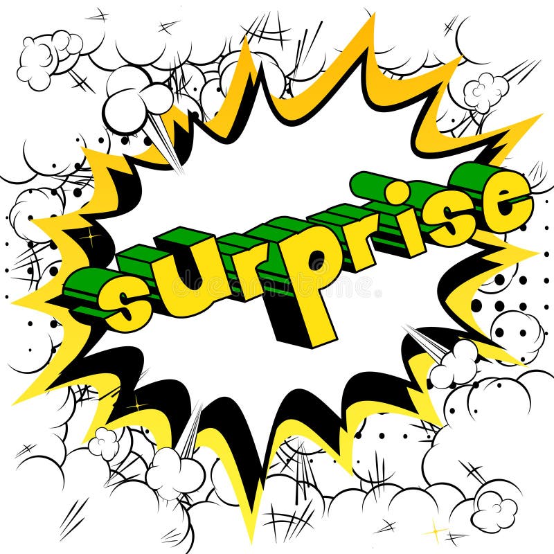 Surprise - Comic Book Style Word. Stock Illustration - Illustration of ...