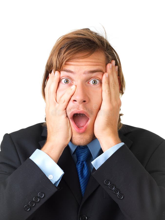 Surprise - a Very Surprised Man Stock Photo - Image of handsome ...