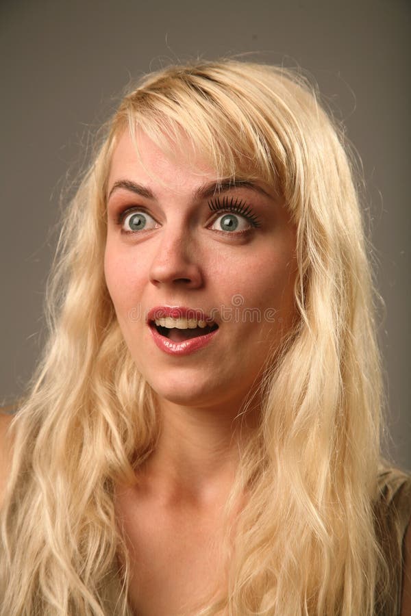 Surprised stock image. Image of natural, caucasian, happy - 12154899