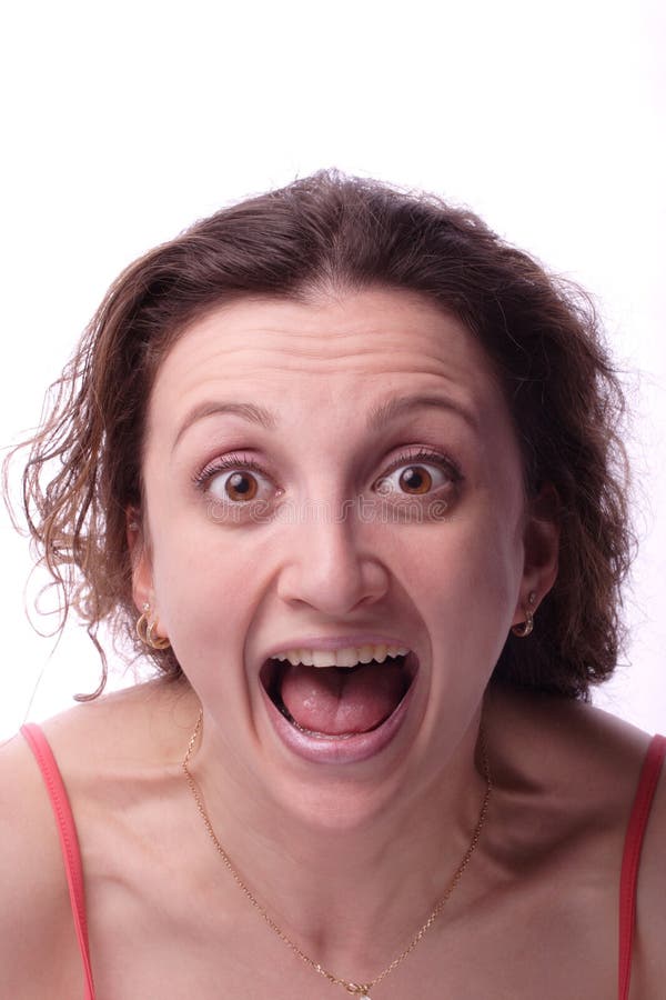 Surprised stock image. Image of brown, lips, isolated, business - 716867