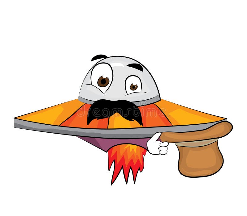 Surprised Alien Character Cartoon. Stock Vector - Illustration of green ...