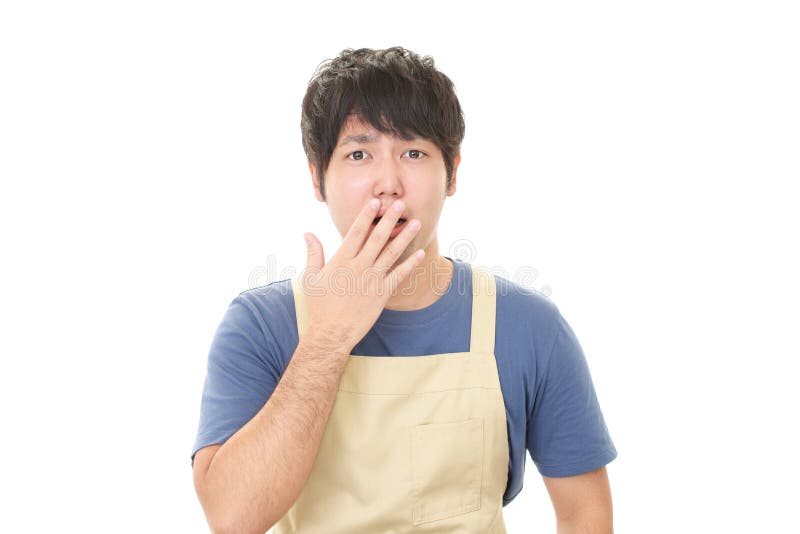 Surprised Asian waiter stock image. Image of beauty, food - 91764123